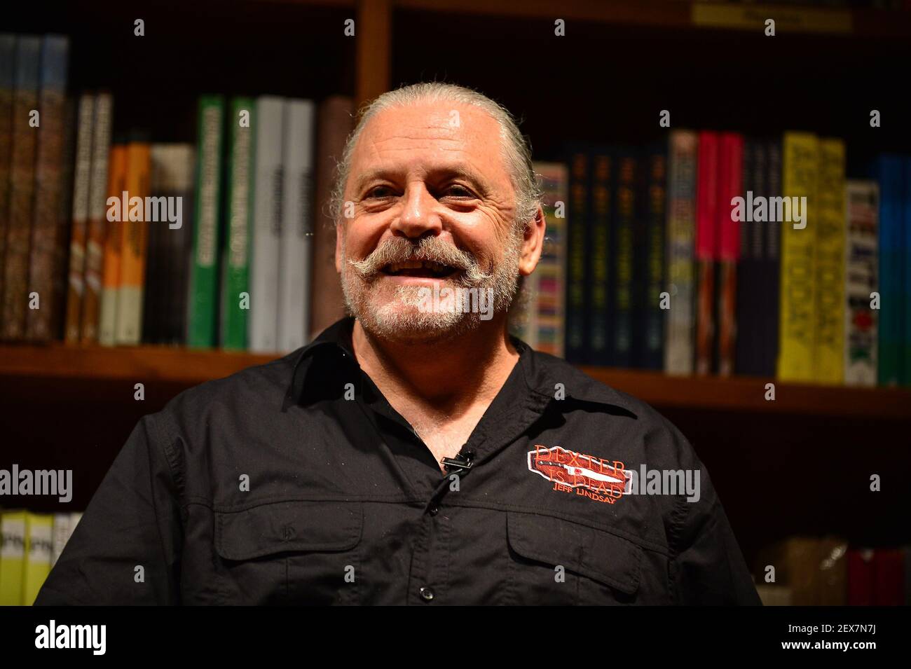 Author Jeff Lindsay greets fans and signs copies of his new "Dexter ...