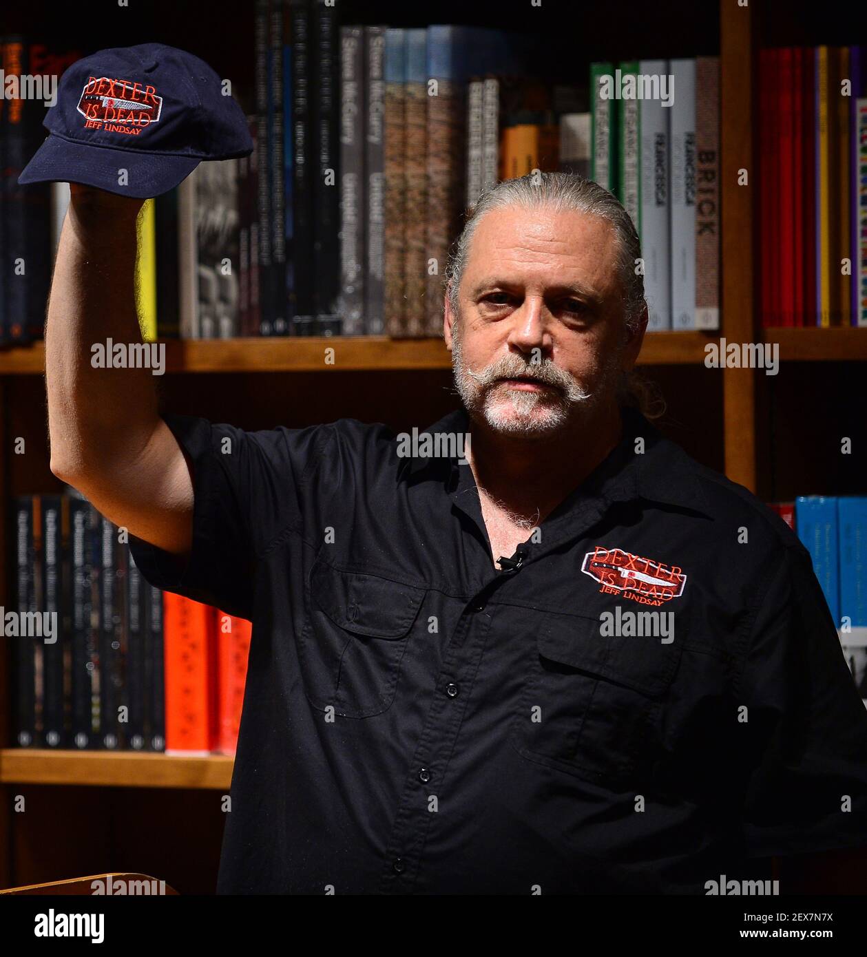 Author Jeff Lindsay greets fans and signs copies of his new "Dexter ...