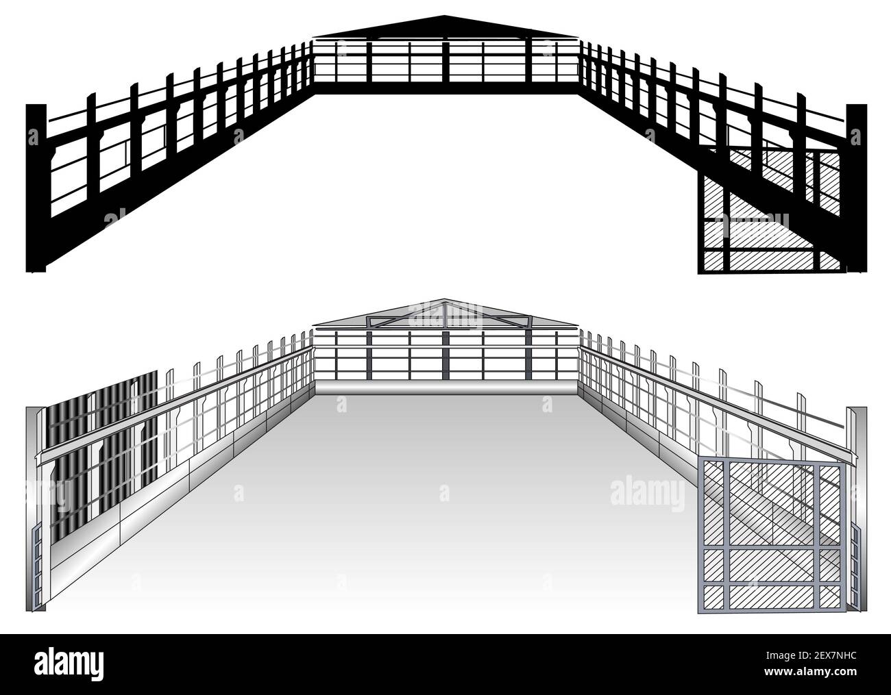 Warehouse building symbol Cut Out Stock Images & Pictures - Alamy
