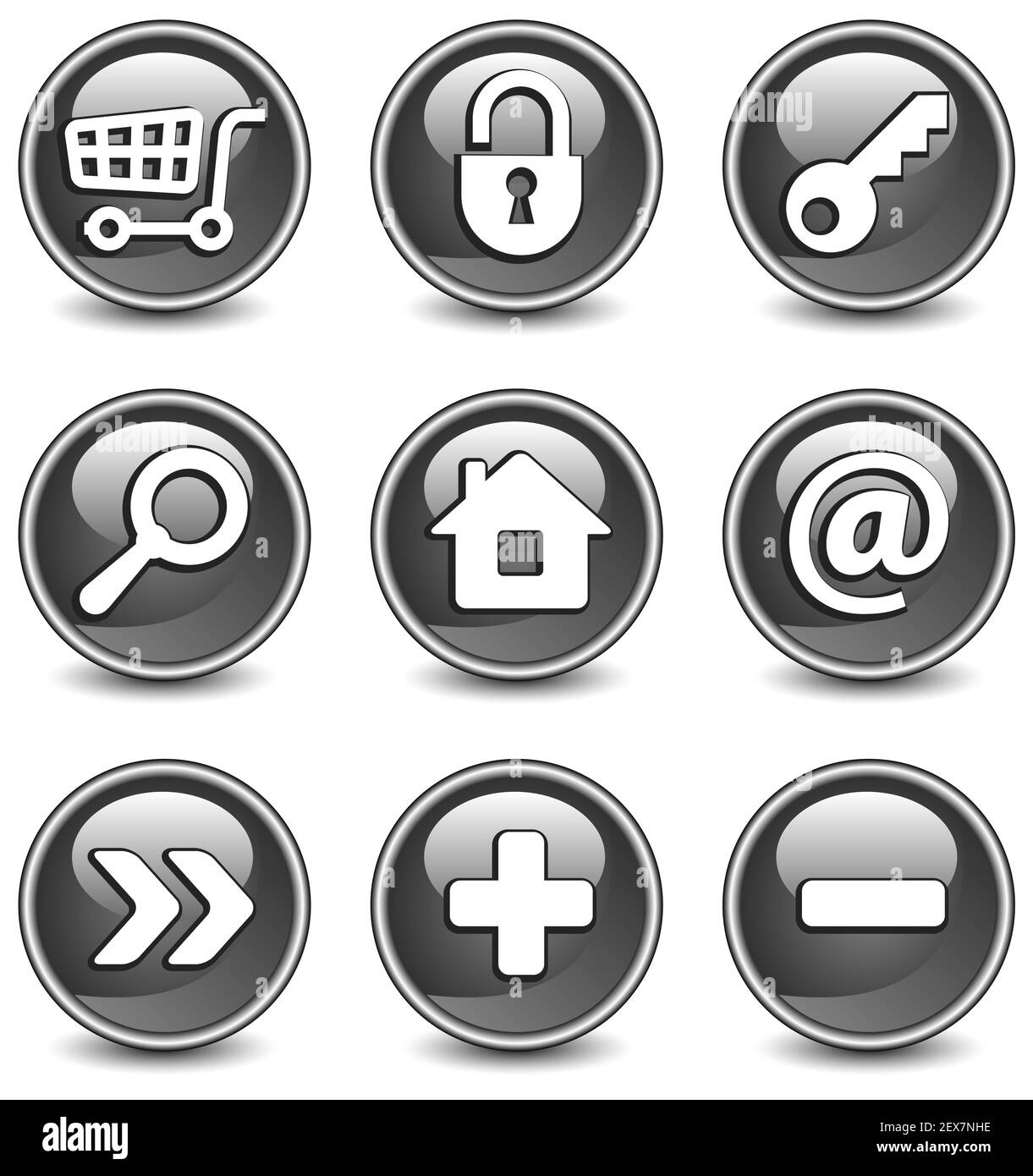 Black arrow icons hi-res stock photography and images - Alamy