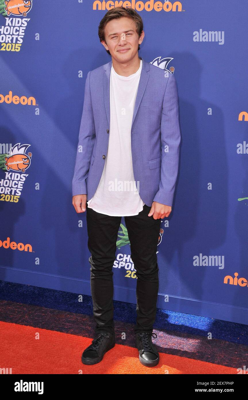 Alec Bailey arrives at the Nickelodeon's Kids' Choice Sports 2015 held ...