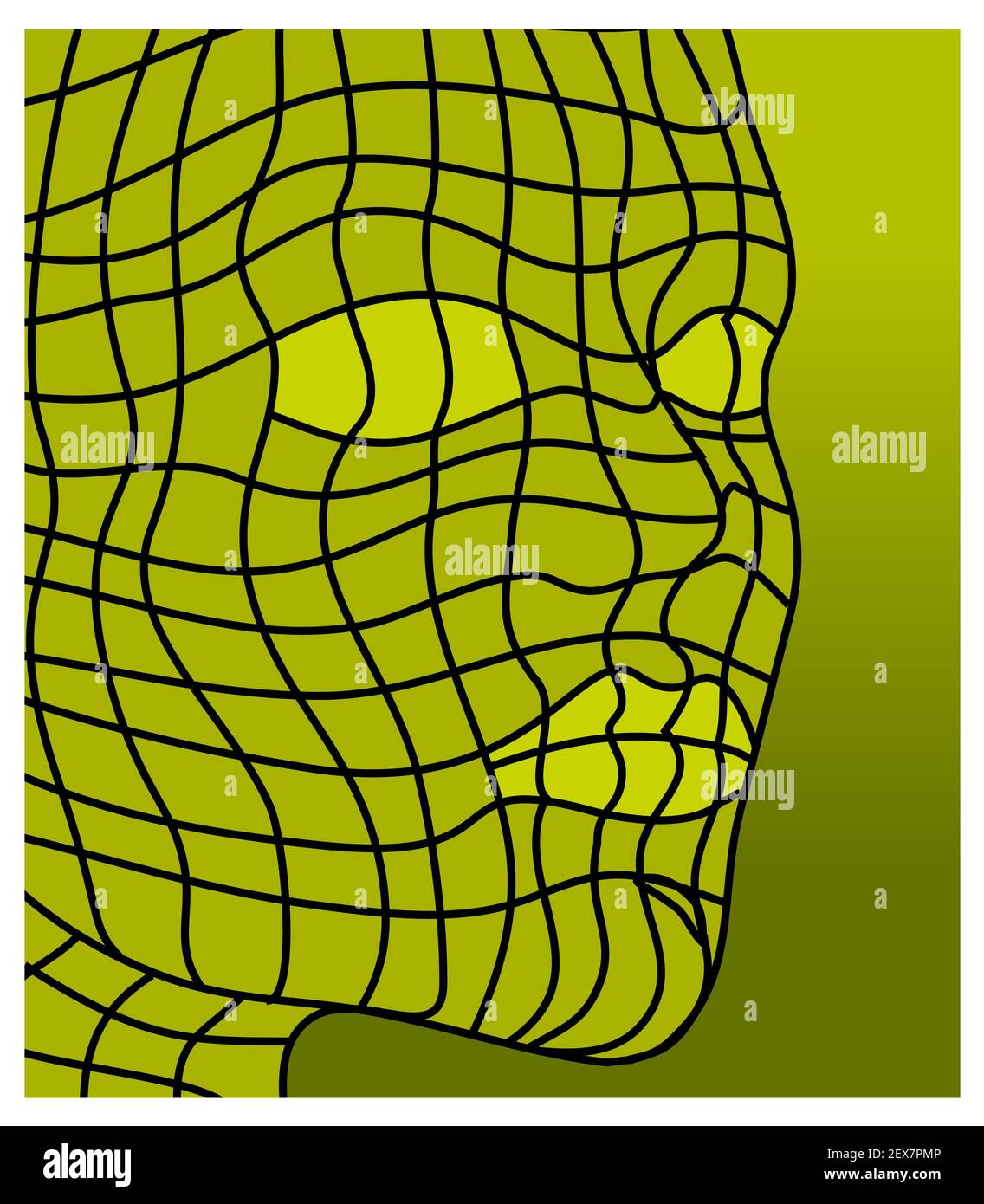 Face green Cut Out Stock Images & Pictures - Alamy