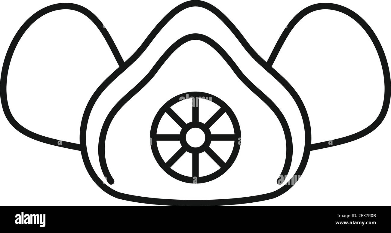 Medical mask icon, outline style Stock Vector Image & Art - Alamy