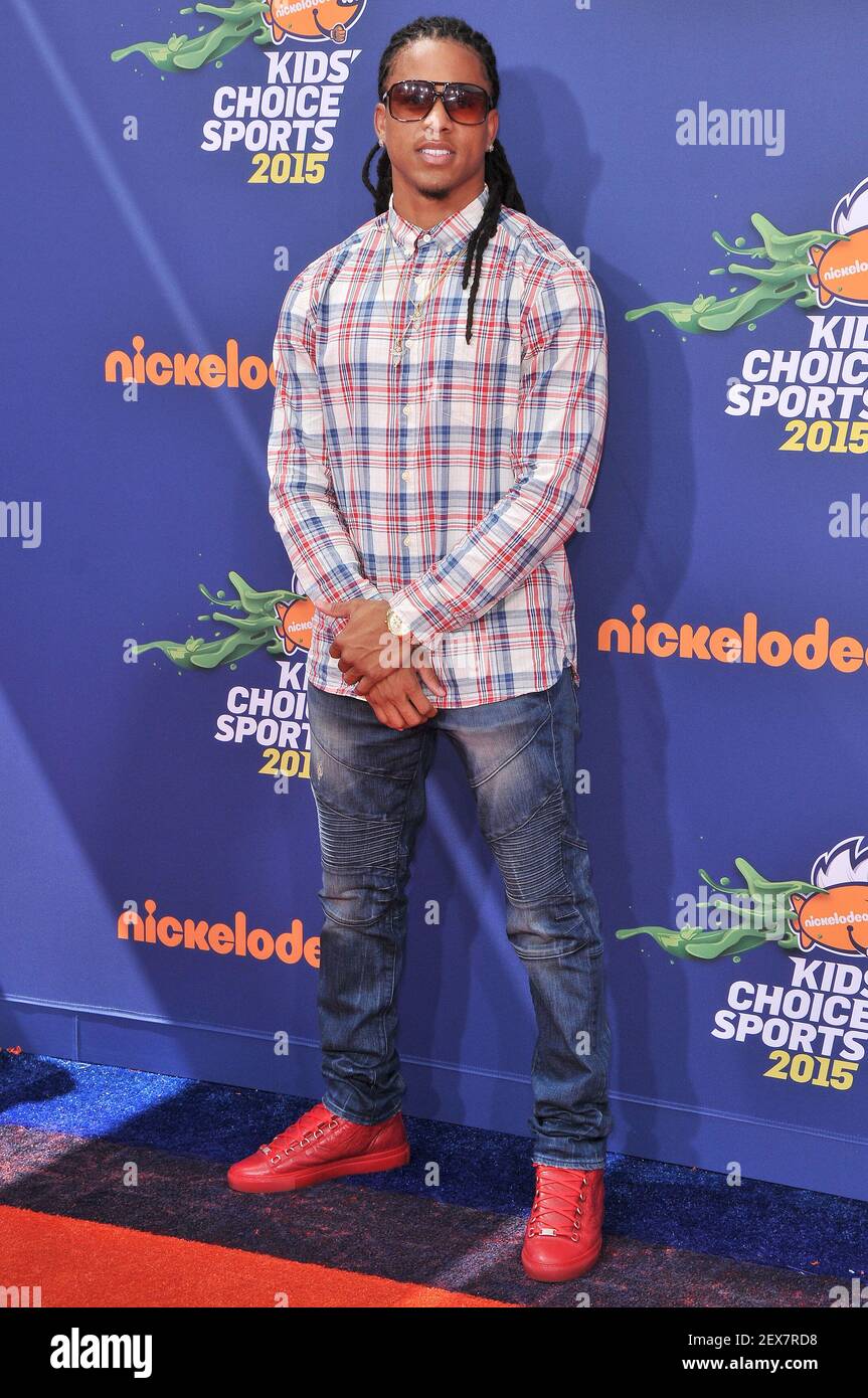 Jason Verrett arrives at the Nickelodeon's Kids' Choice Sports 2015 ...