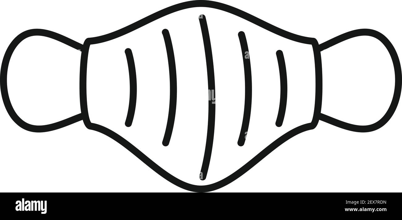 Carbon medical mask icon, outline style Stock Vector Image & Art - Alamy