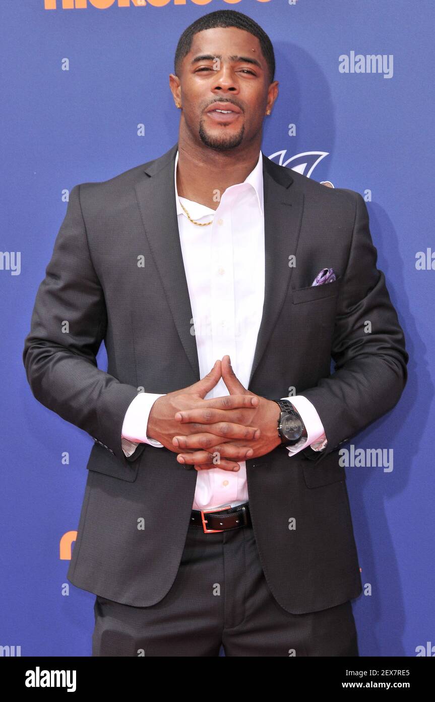 Malcolm Butler arrives at the Nickelodeon's Kids' Choice Sports 2015 ...