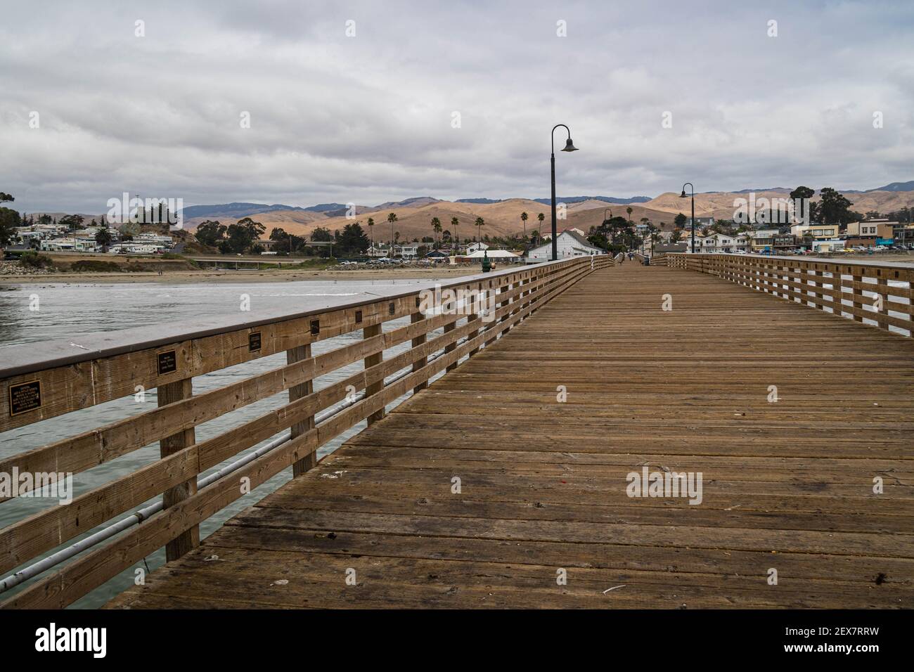 Wooden pier at Avila Beach, California Stock Photo - Alamy