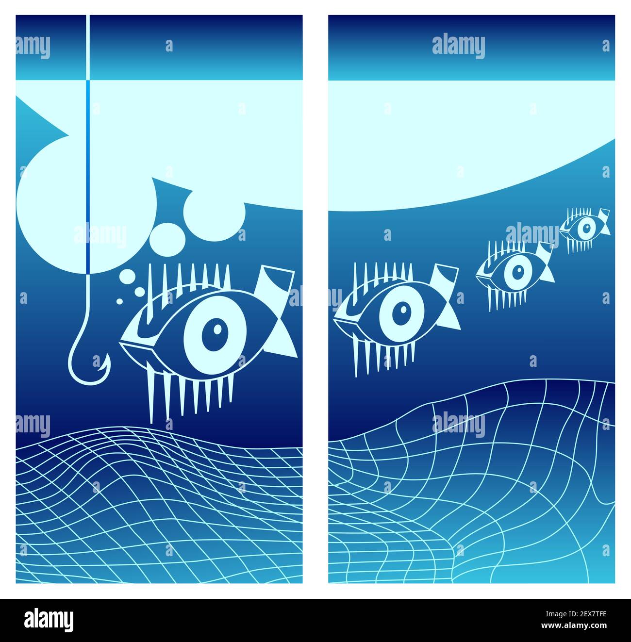 Fish vector hi-res stock photography and images - Alamy