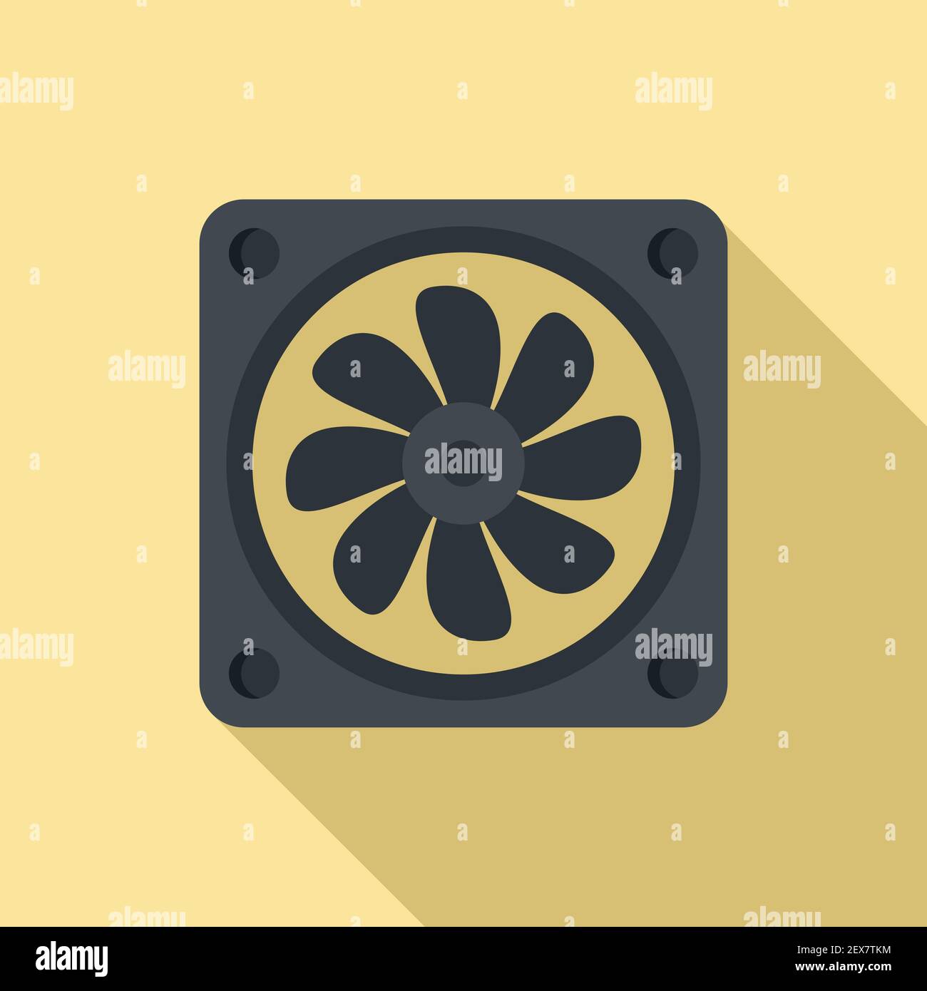 Ventilation fan icon, flat style Stock Vector Image & Art - Alamy