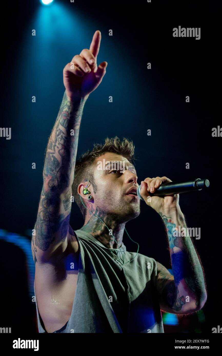 Fedez, one of the strongest names in the Italian rap, on stage ...