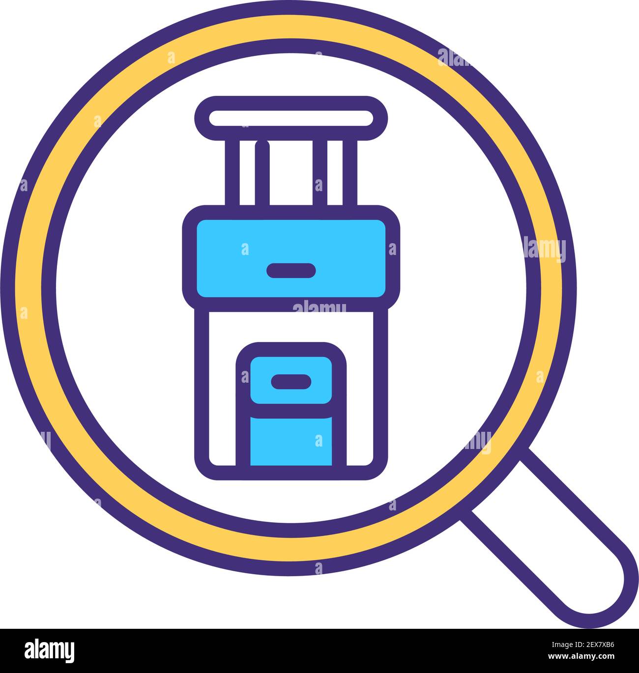 Checked baggage Stock Vector Images - Alamy