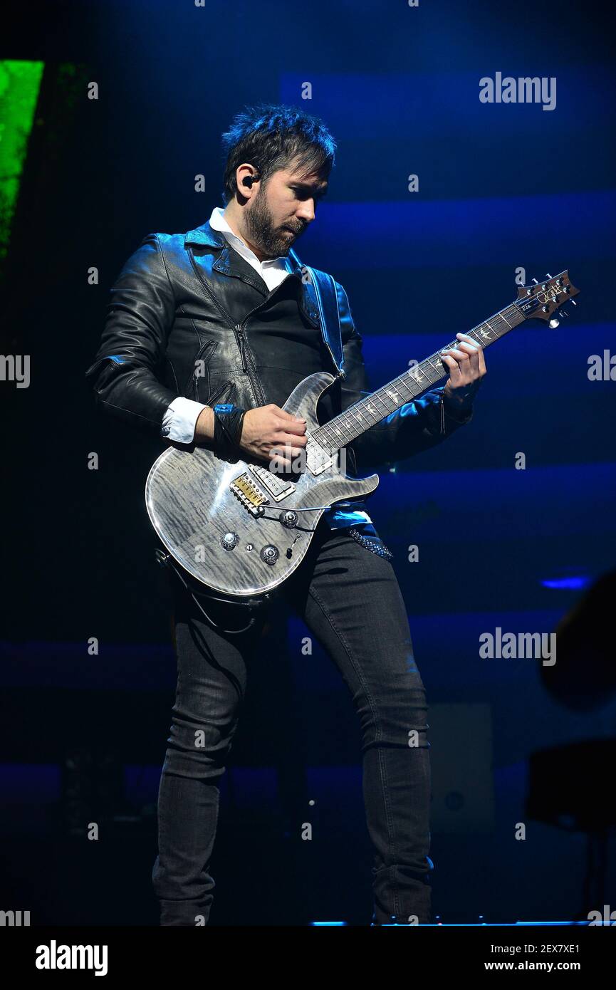 Mario Domm and Pablo Hurtado of Latin pop rock group "Camila" performs ...