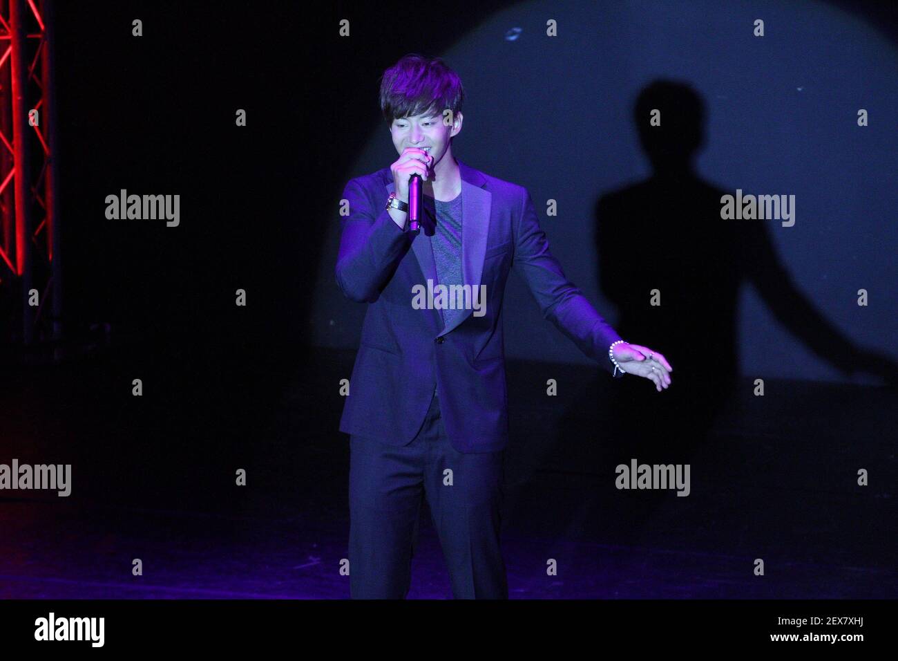 Jae-lim Song attends a conference for fans in Taipei, Taiwan, China on ...