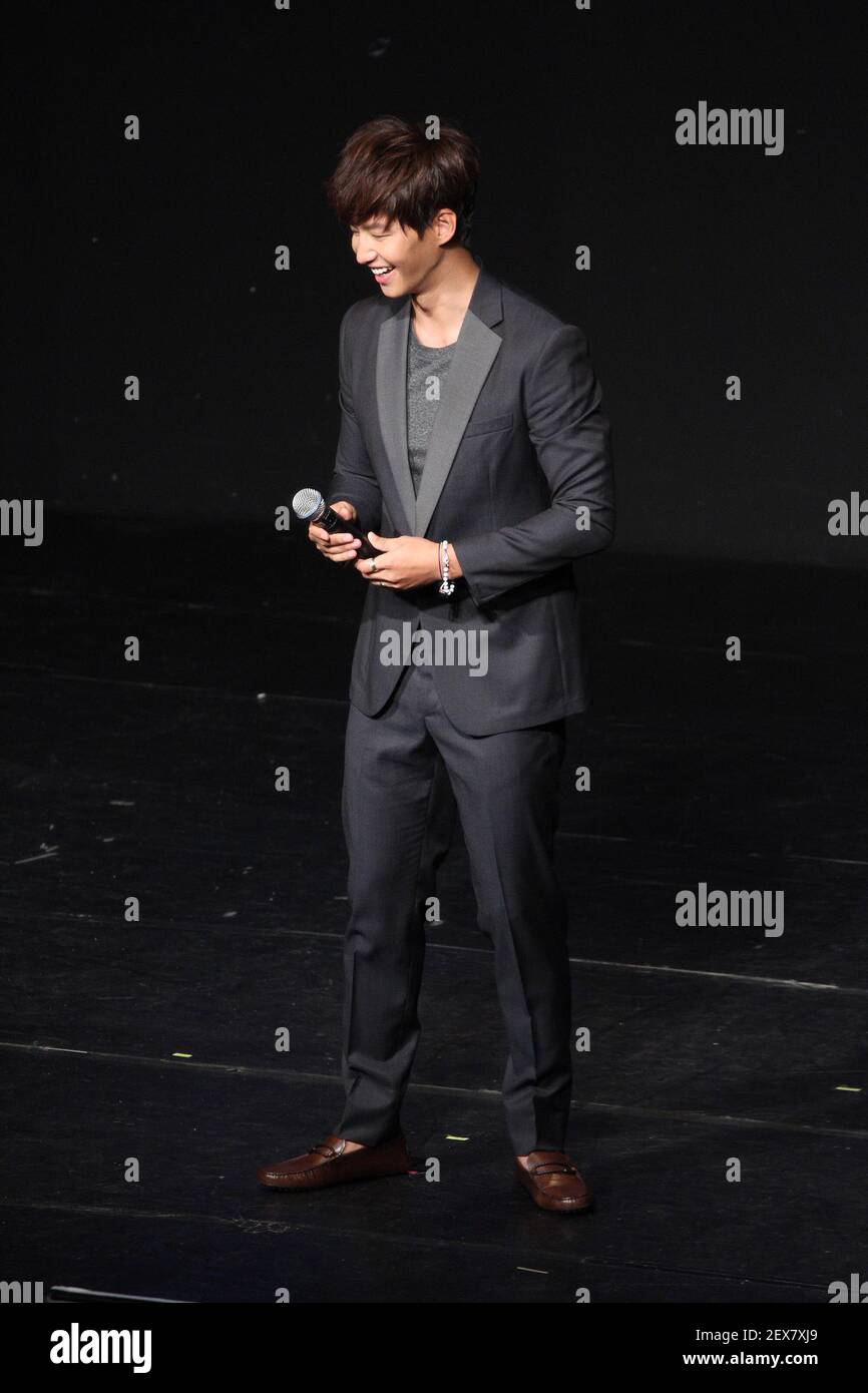 Jae-lim Song attends a conference for fans in Taipei, Taiwan, China on ...