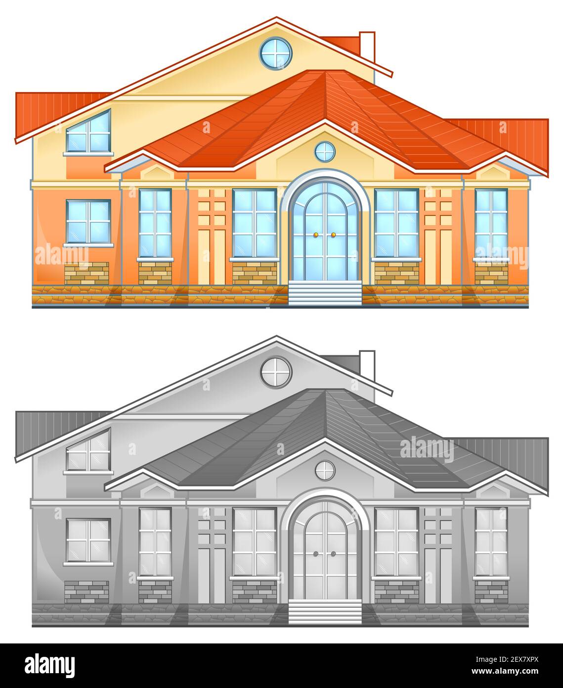 Country windows Cut Out Stock Images & Pictures - Alamy