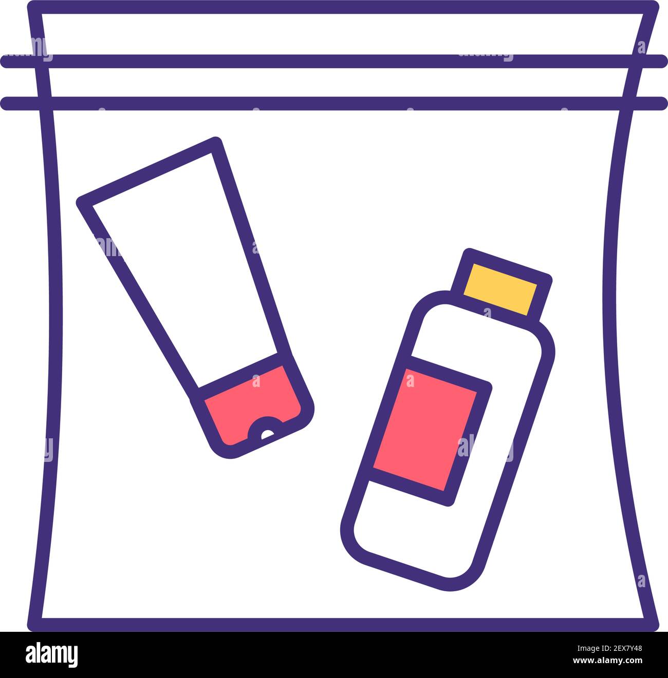 Travel-sized container RGB color icon Stock Vector Image & Art - Alamy