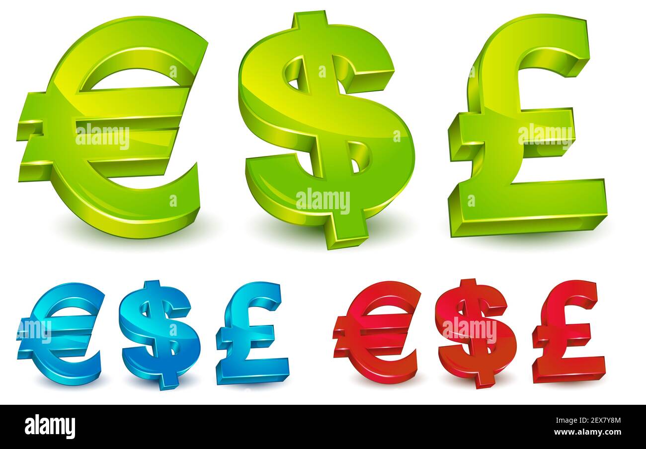 Money symbols vector icons hi-res stock photography and images - Alamy