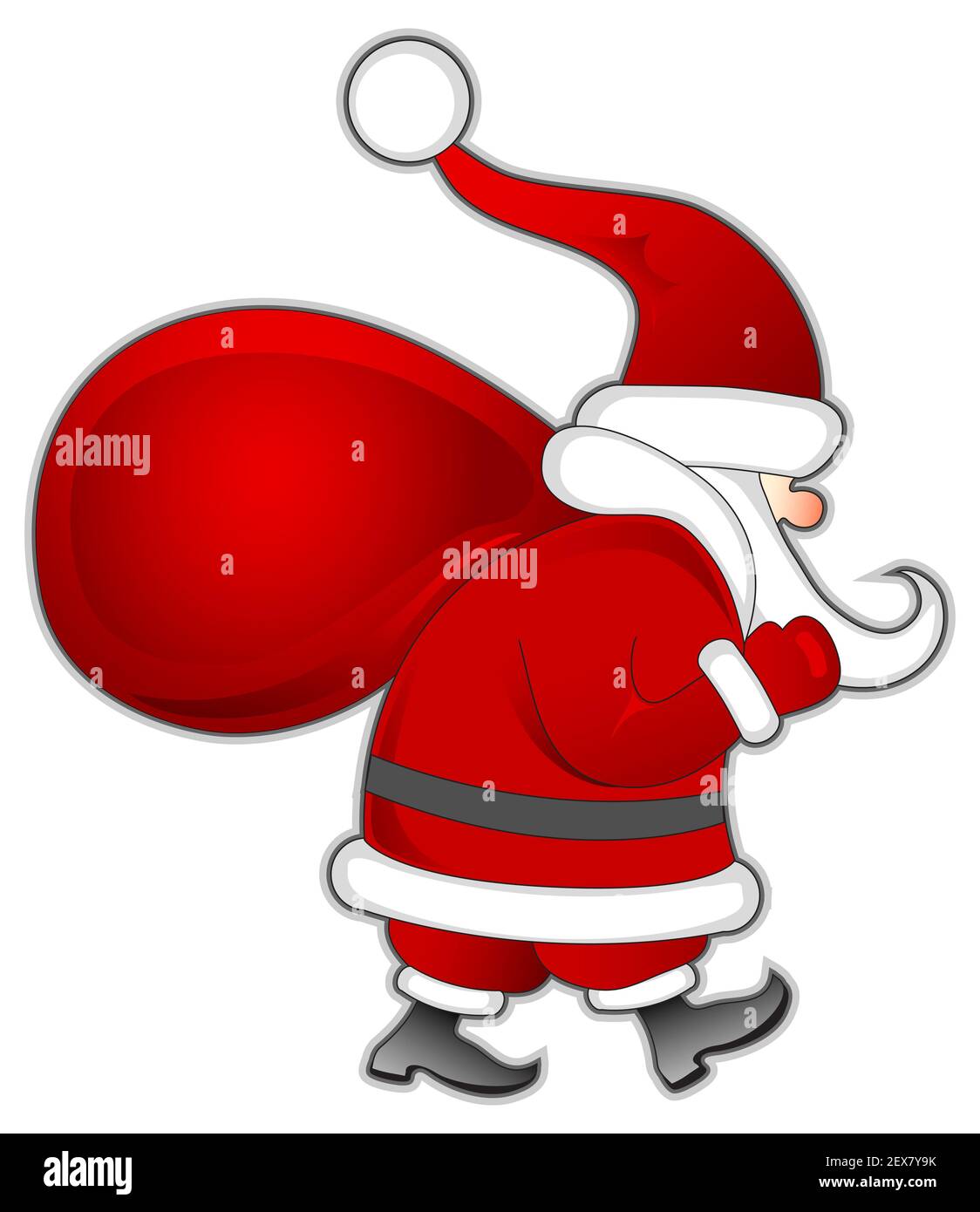 Santa claus character icon Cut Out Stock Images & Pictures - Alamy