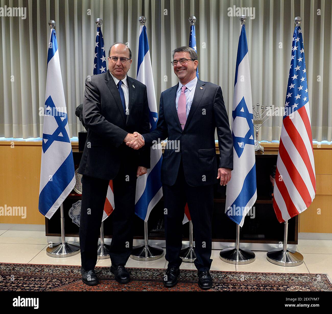 Secretary of Defense Ash Carter and Israelâ€™s Minister of Defense ...