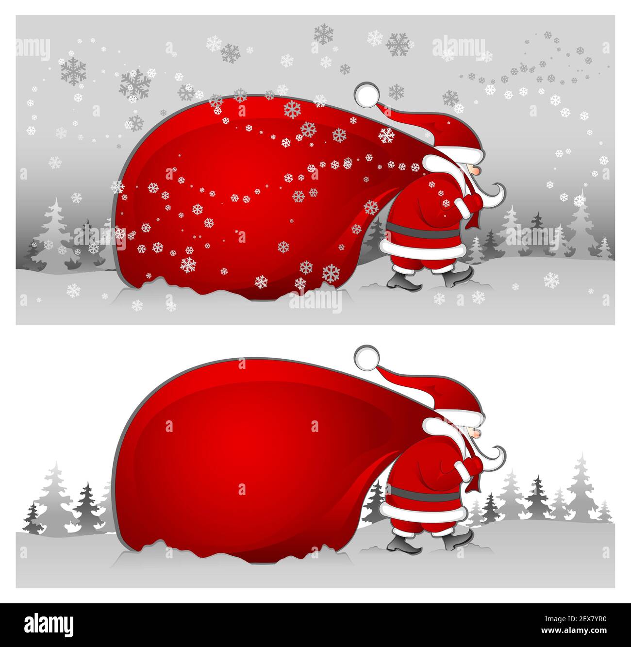 Santa in vector hi-res stock photography and images - Alamy