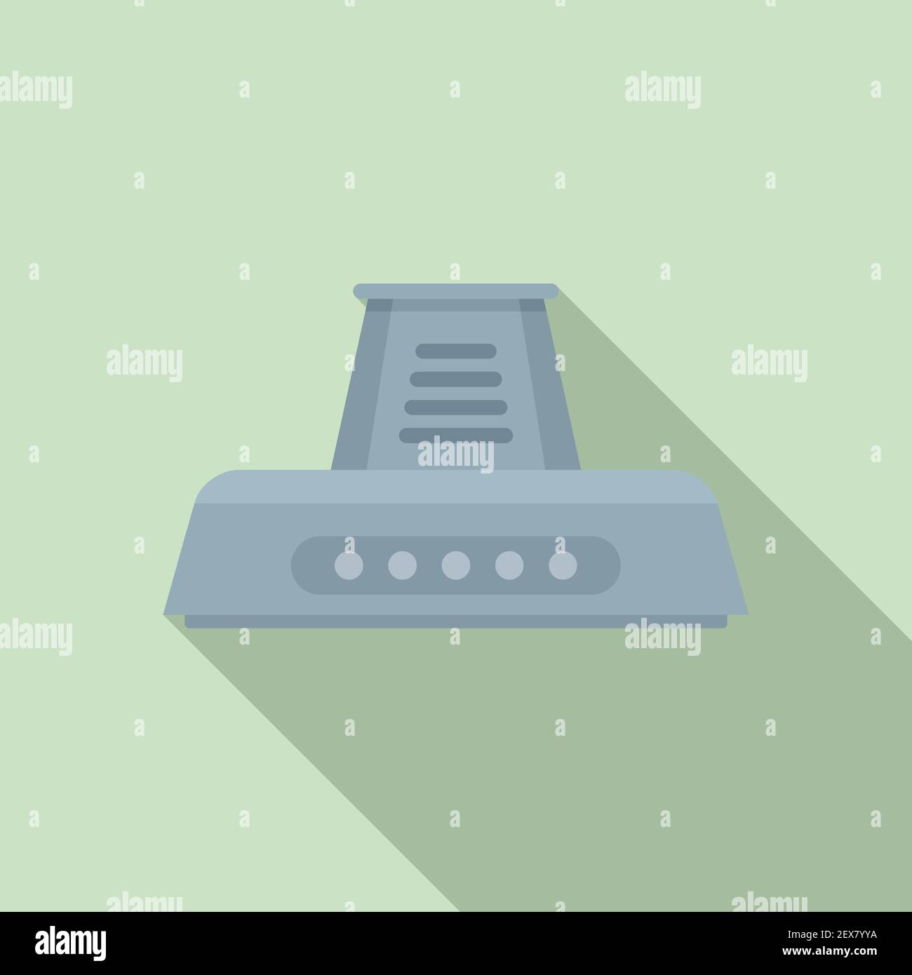 Electric kitchen ventilation icon, flat style Stock Vector Image & Art ...