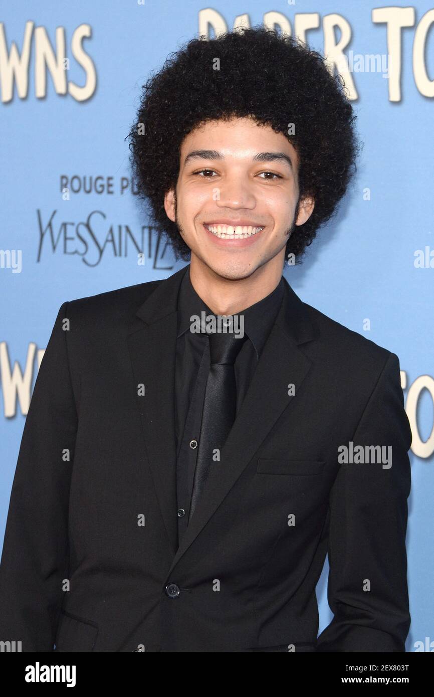 Justice Smith Attends The Paper Towns New York Premiere At The Amc