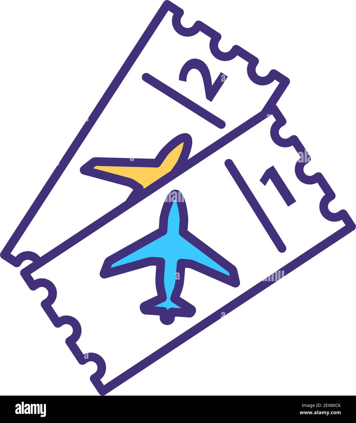 Booking airline ticket airplane Stock Vector Images - Alamy