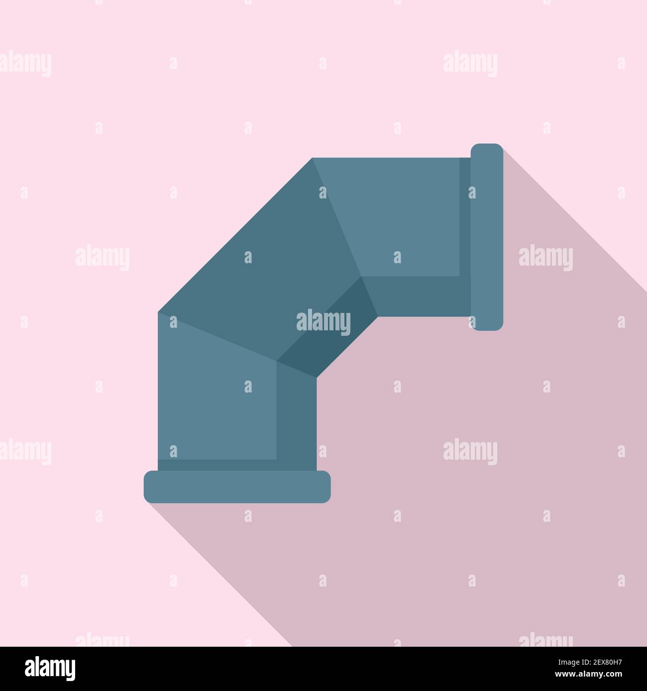 Ventilation metal pipe icon, flat style Stock Vector Image & Art - Alamy