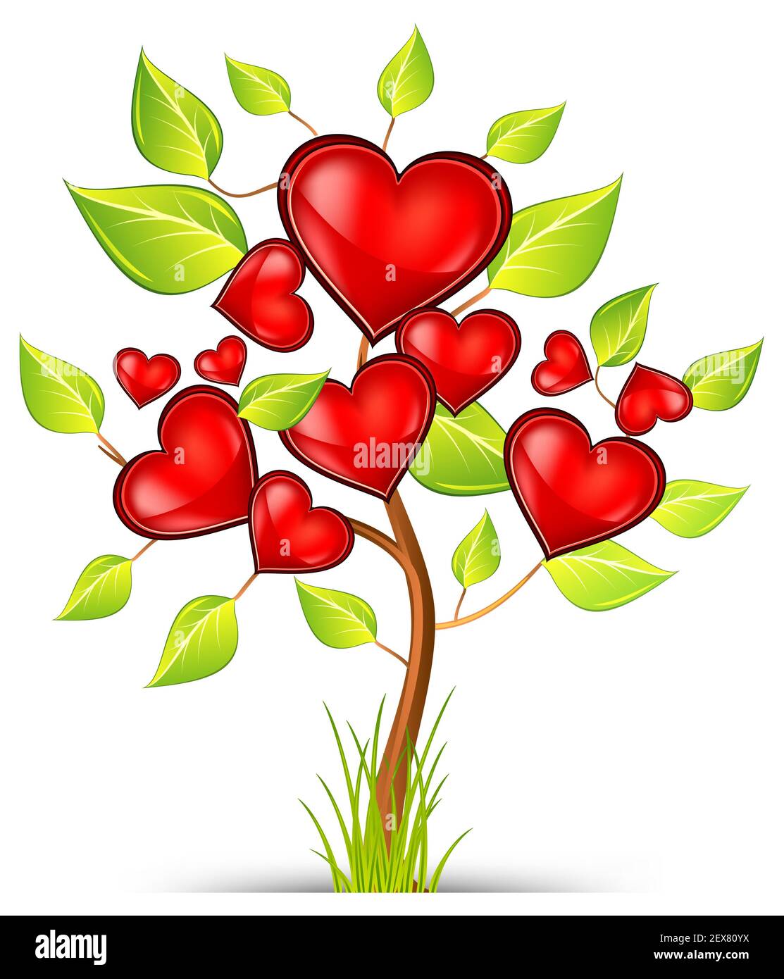 Tree of hearts hi-res stock photography and images - Alamy