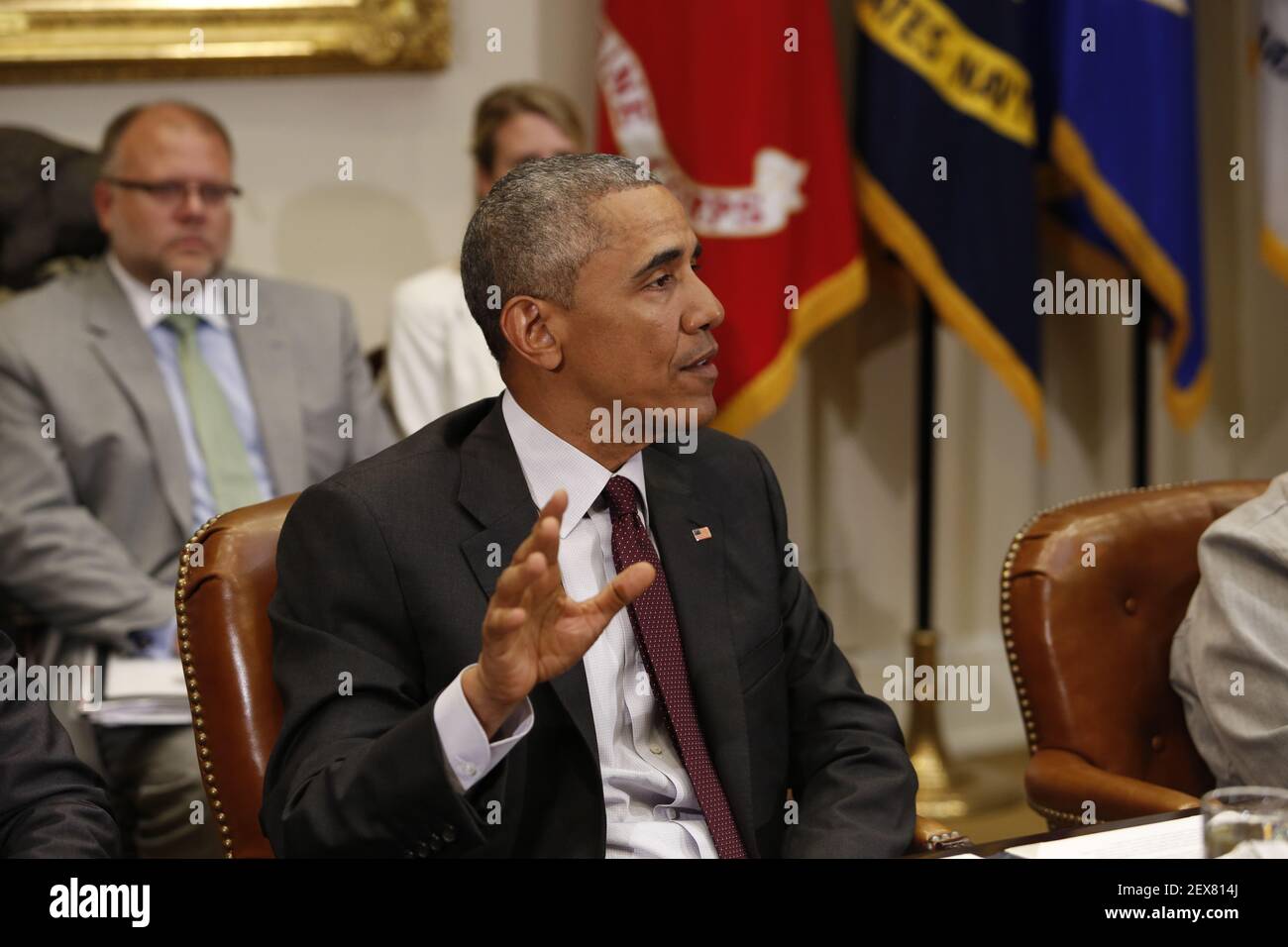 Us President Barack Obama meets with small business owners to discuss ...