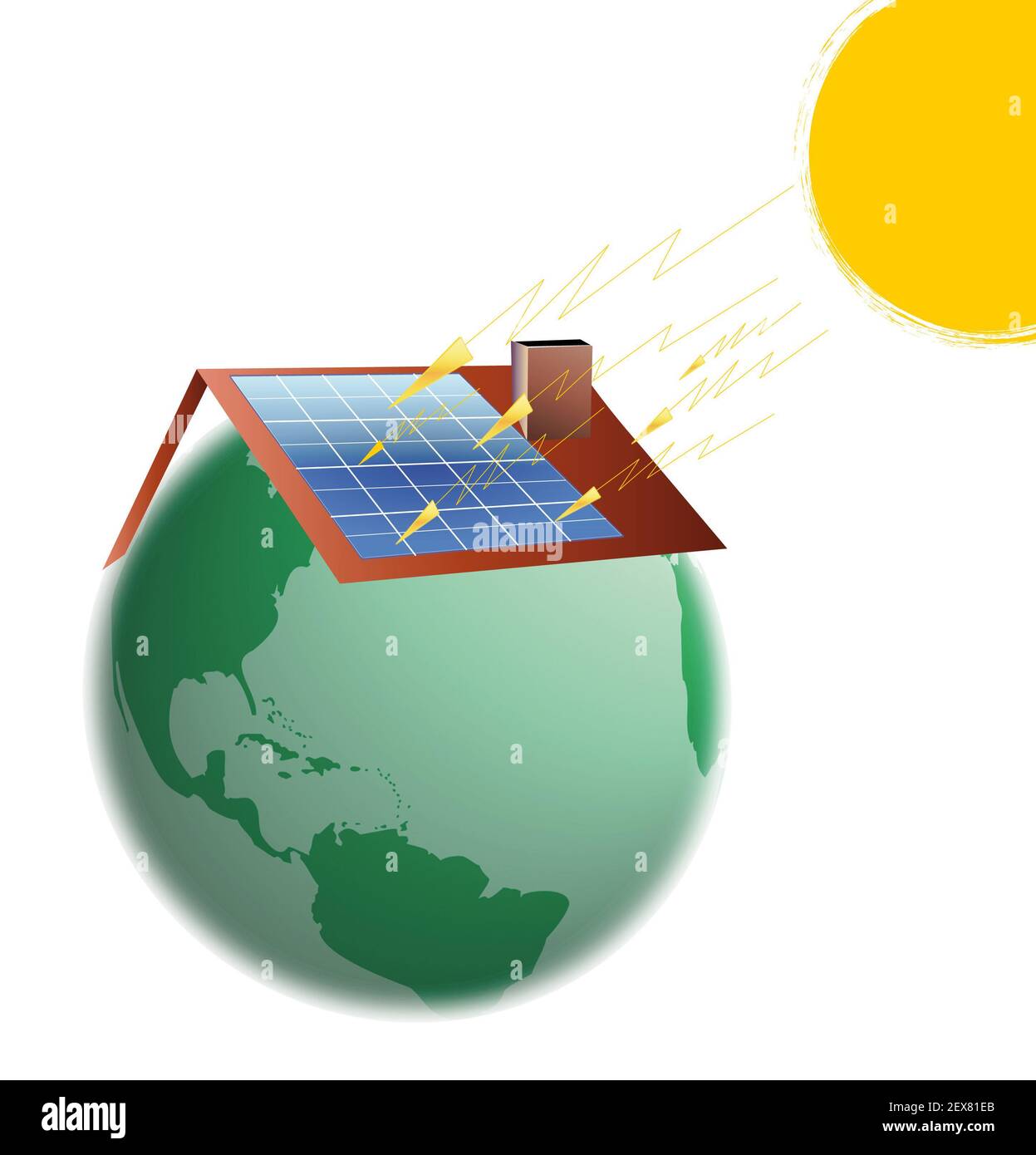 Solar map of the world hi-res stock photography and images - Alamy