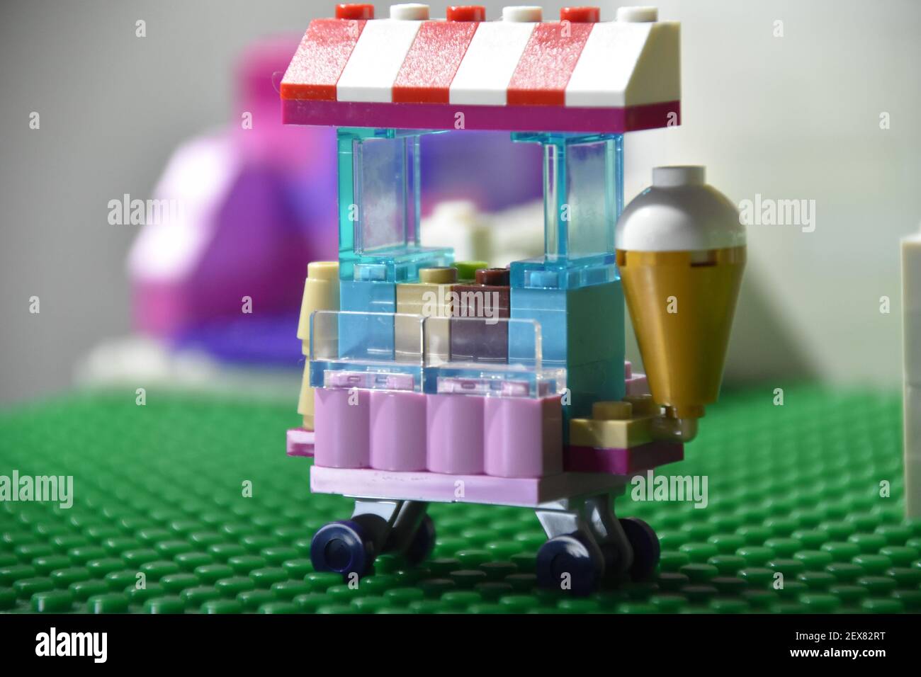 A Lego ice cream stall Stock Photo - Alamy