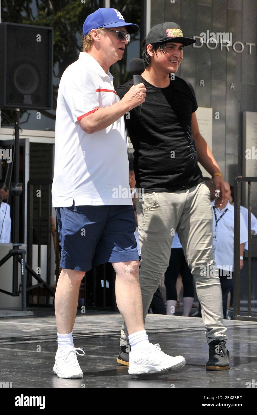 (L-R) Nigel Lythgoe and Nathan Trasoras on stage at the 6th Annual ...