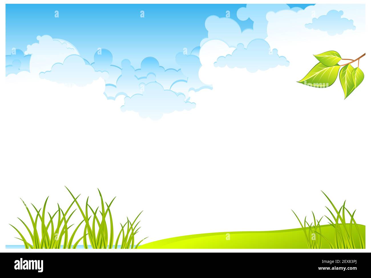 Scenic view field white Cut Out Stock Images & Pictures - Alamy