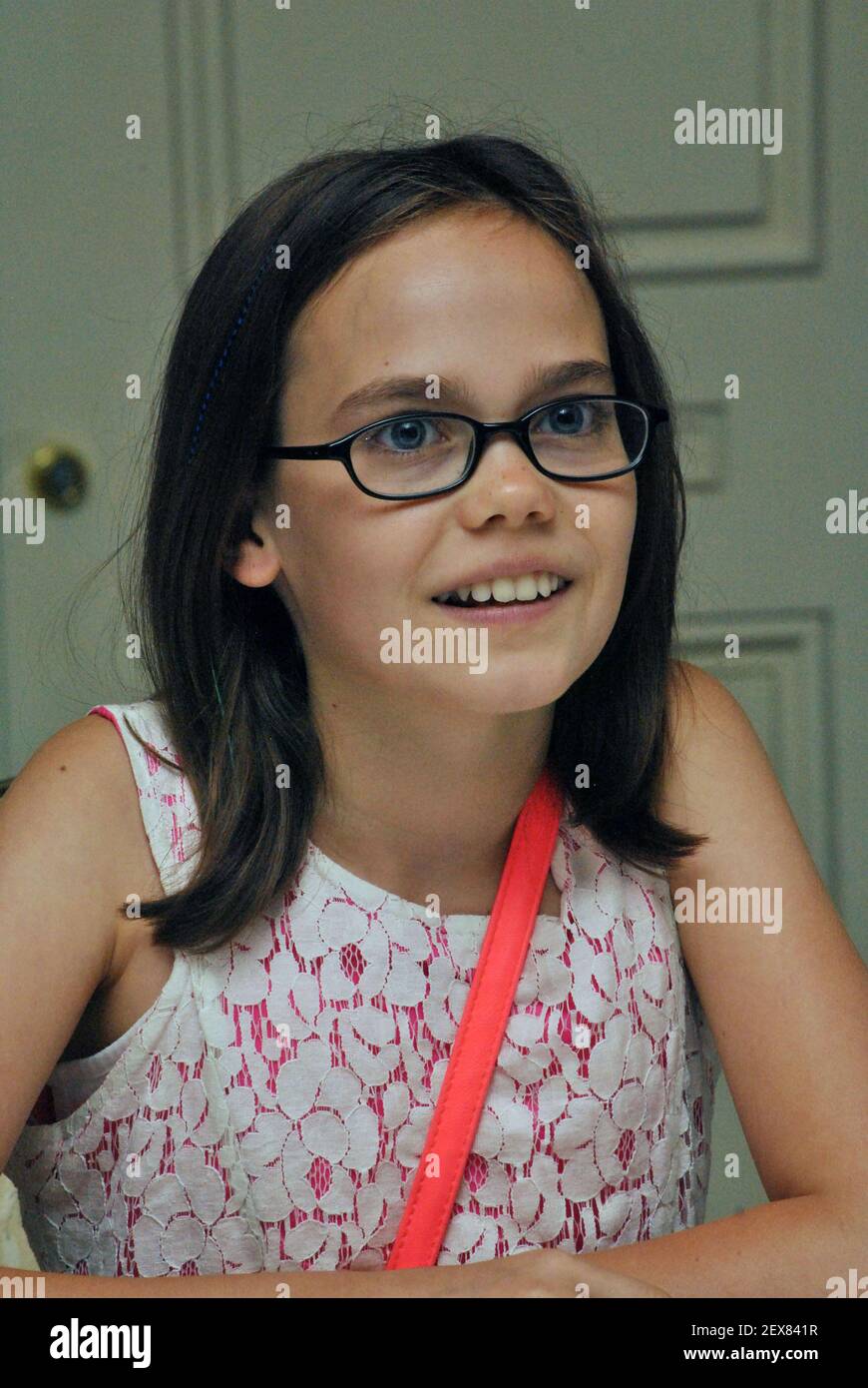 Oona Lawrence at the Hollywood Foreign Press Association press ...