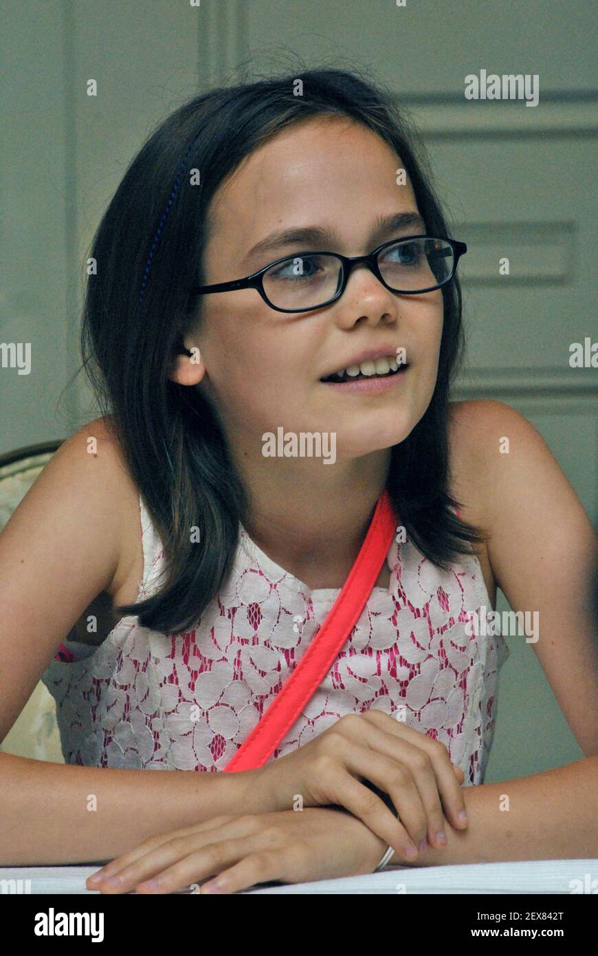 Oona Lawrence at the Hollywood Foreign Press Association press ...