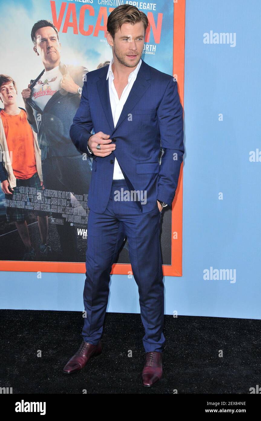 Chris Hemsworth arrives at the "Vacation" Los Angeles Premiere held at ...