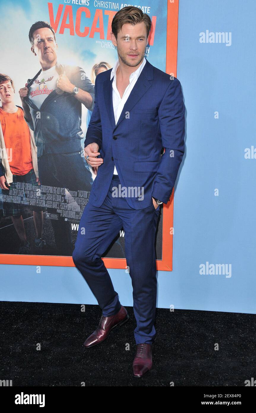 Chris Hemsworth arrives at the "Vacation" Los Angeles Premiere held at ...