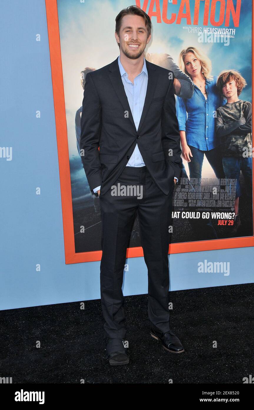 Ryan Shoos arrives at the "Vacation" Los Angeles Premiere held at the ...