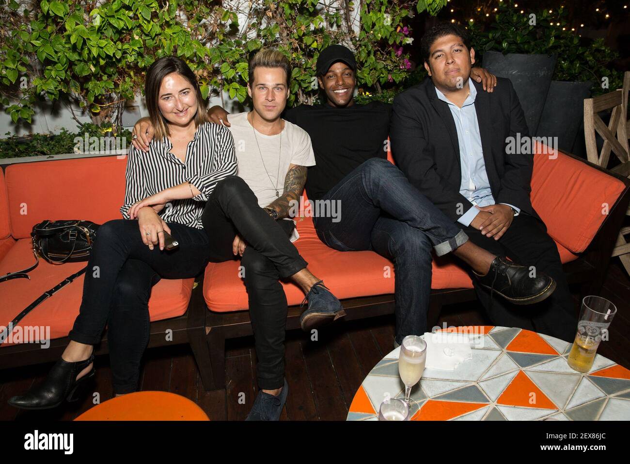 Kelsey Graber, Ryan Cabrera, Austin Brown and Christian Loor attend the ...