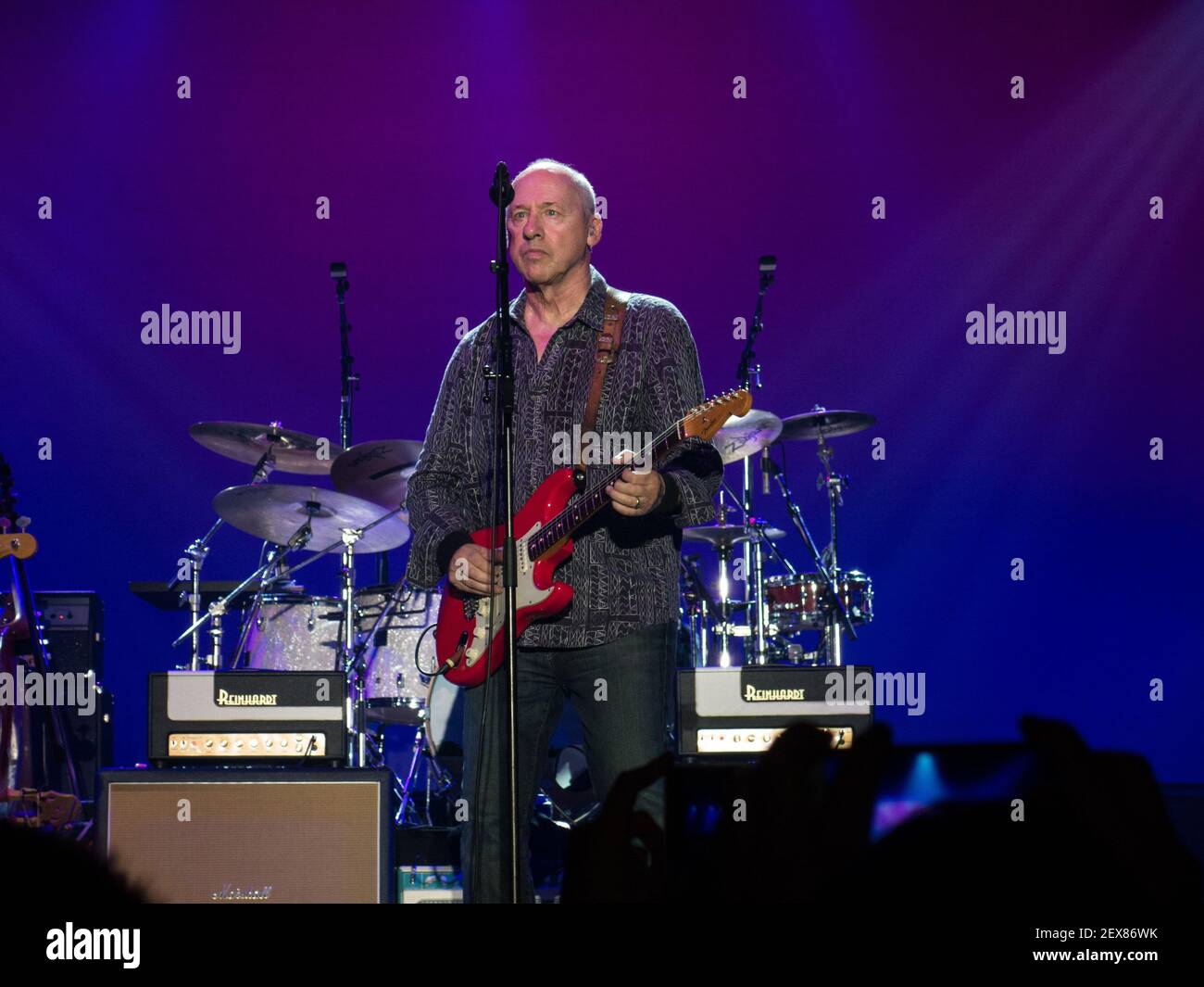 Mark Knopfler, leader of the iconic rock band, Dire Straits, plays the ...