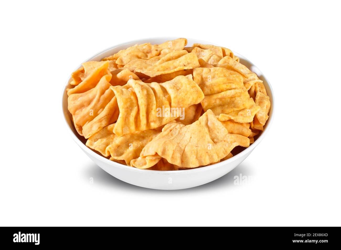 Indian Spicy Namkeen Food Ghatiya and papdi also know as Ganthiya or ...