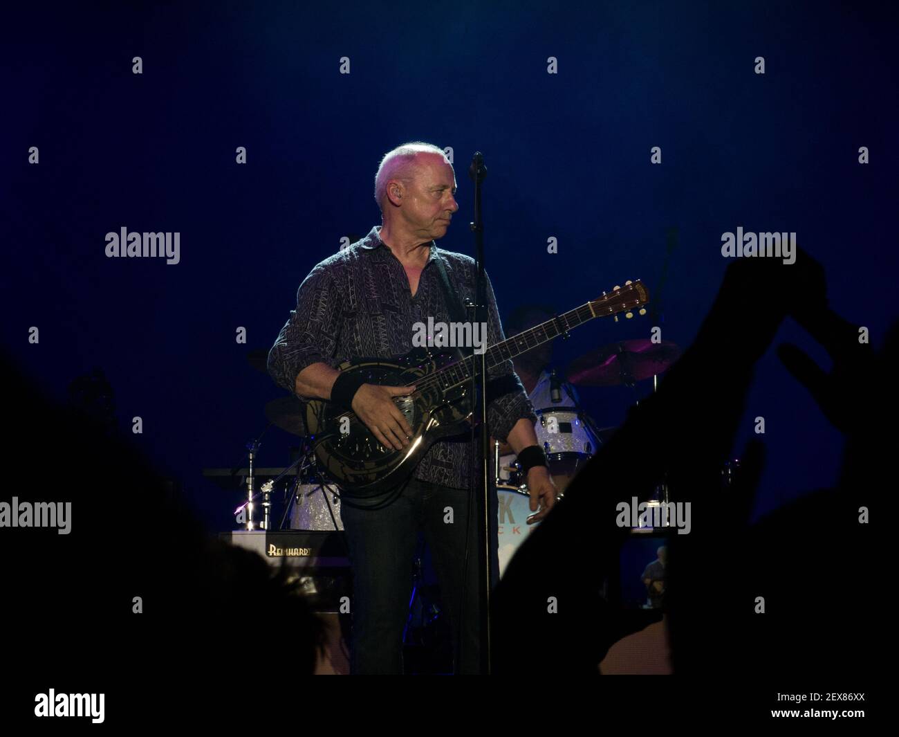 Mark Knopfler, leader of the iconic rock band, Dire Straits, plays the ...
