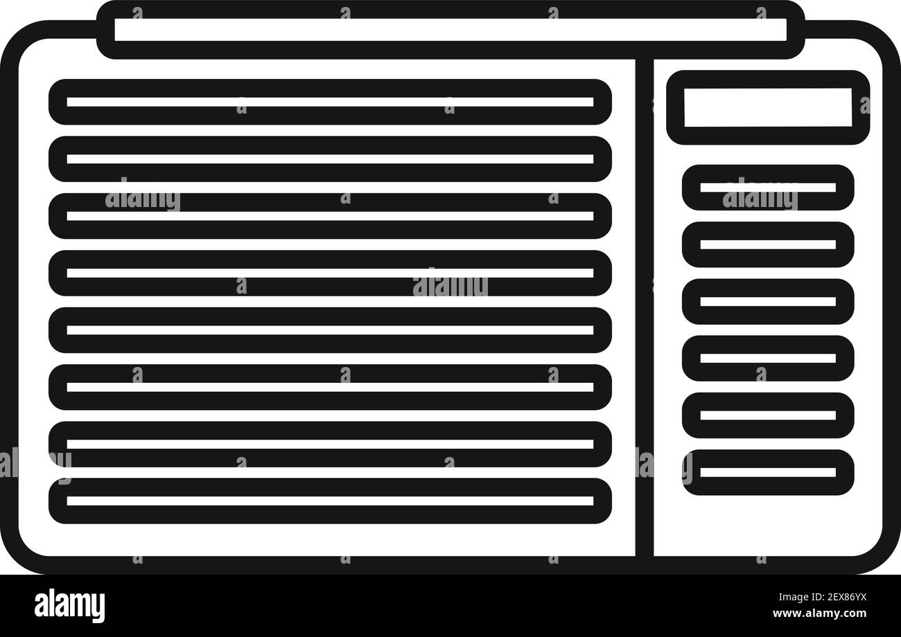 Air appliances black outline Stock Vector Images - Alamy