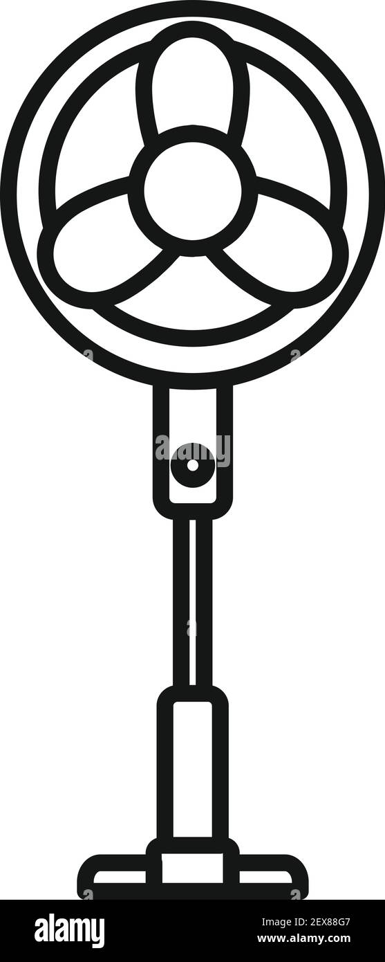 Room fan stand icon, outline style Stock Vector Image & Art - Alamy