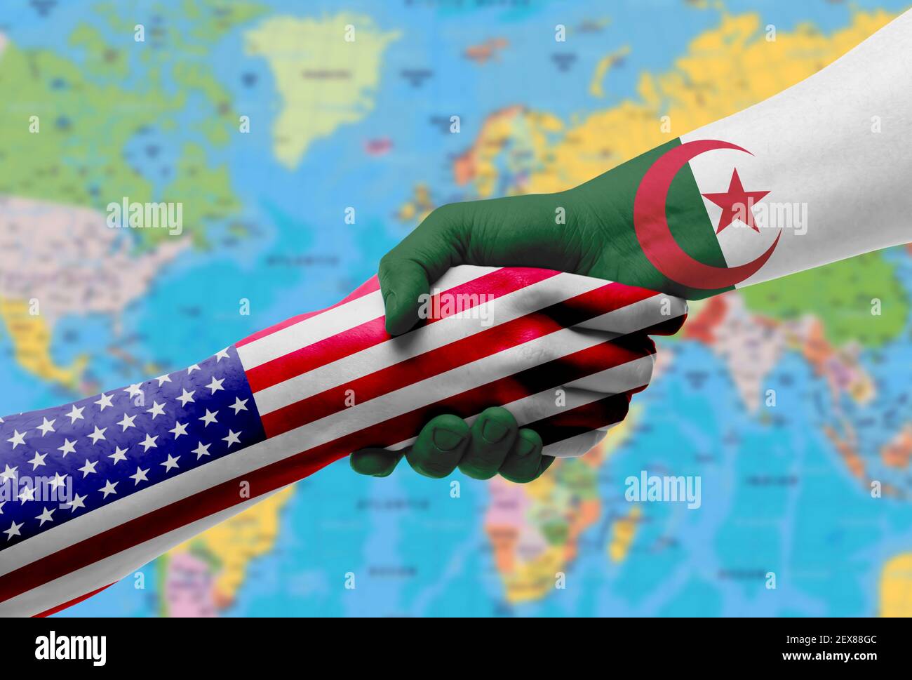 America american usa algeria hi-res stock photography and images - Alamy