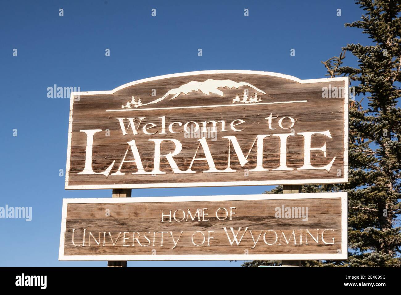 Welcome to wyoming sign hi-res stock photography and images - Alamy