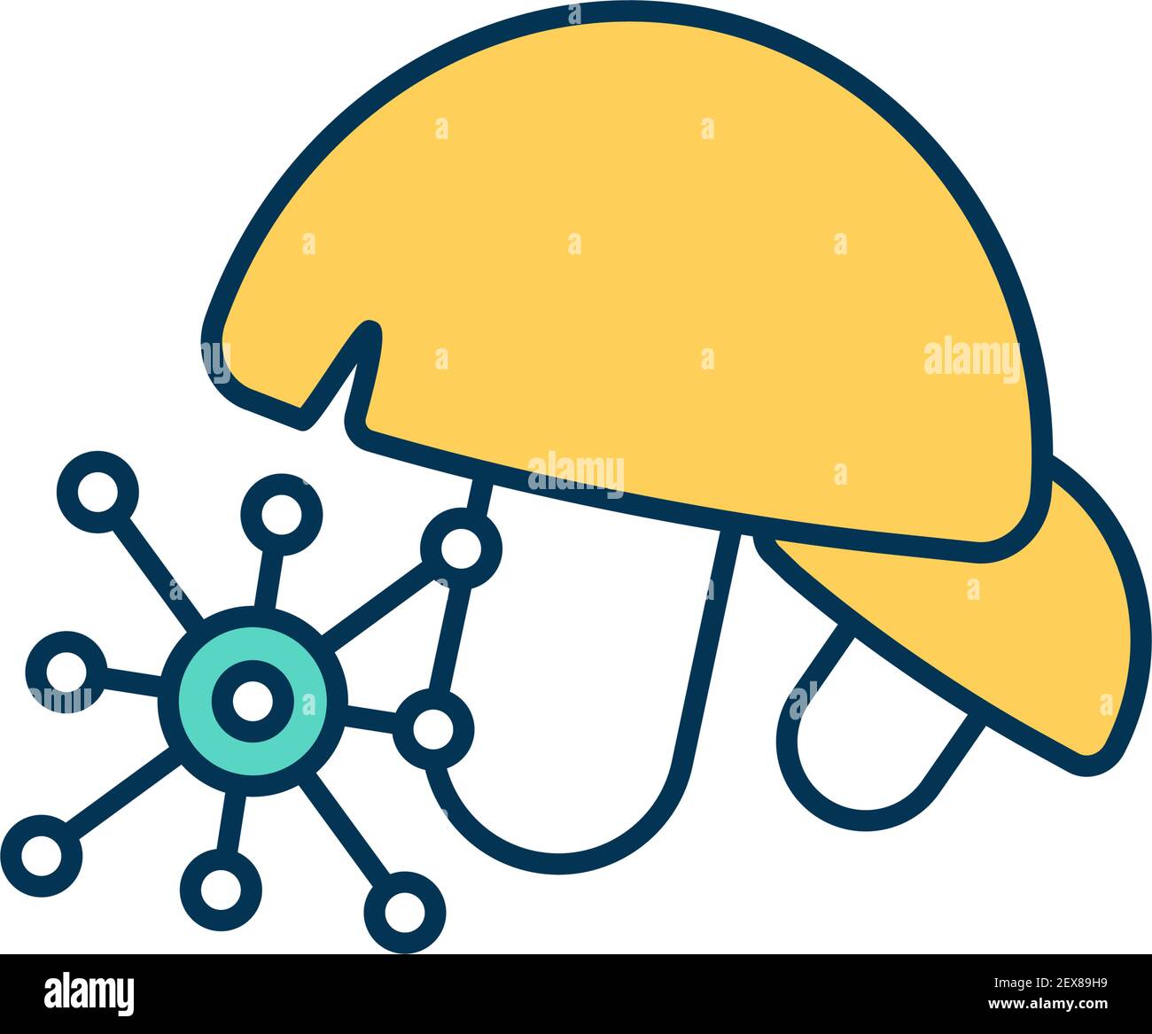 Fungus RGB color icon Stock Vector Image & Art - Alamy