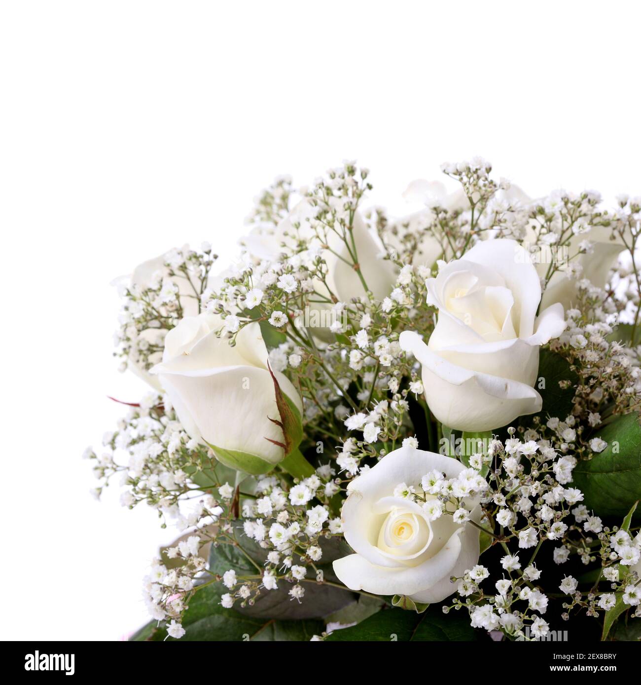 White roses bouquet Stock Photo - Alamy