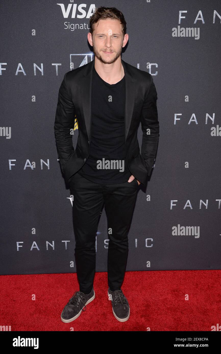 Actor Jamie Bell attends the "Fantastic Four" New York Premiere at the ...